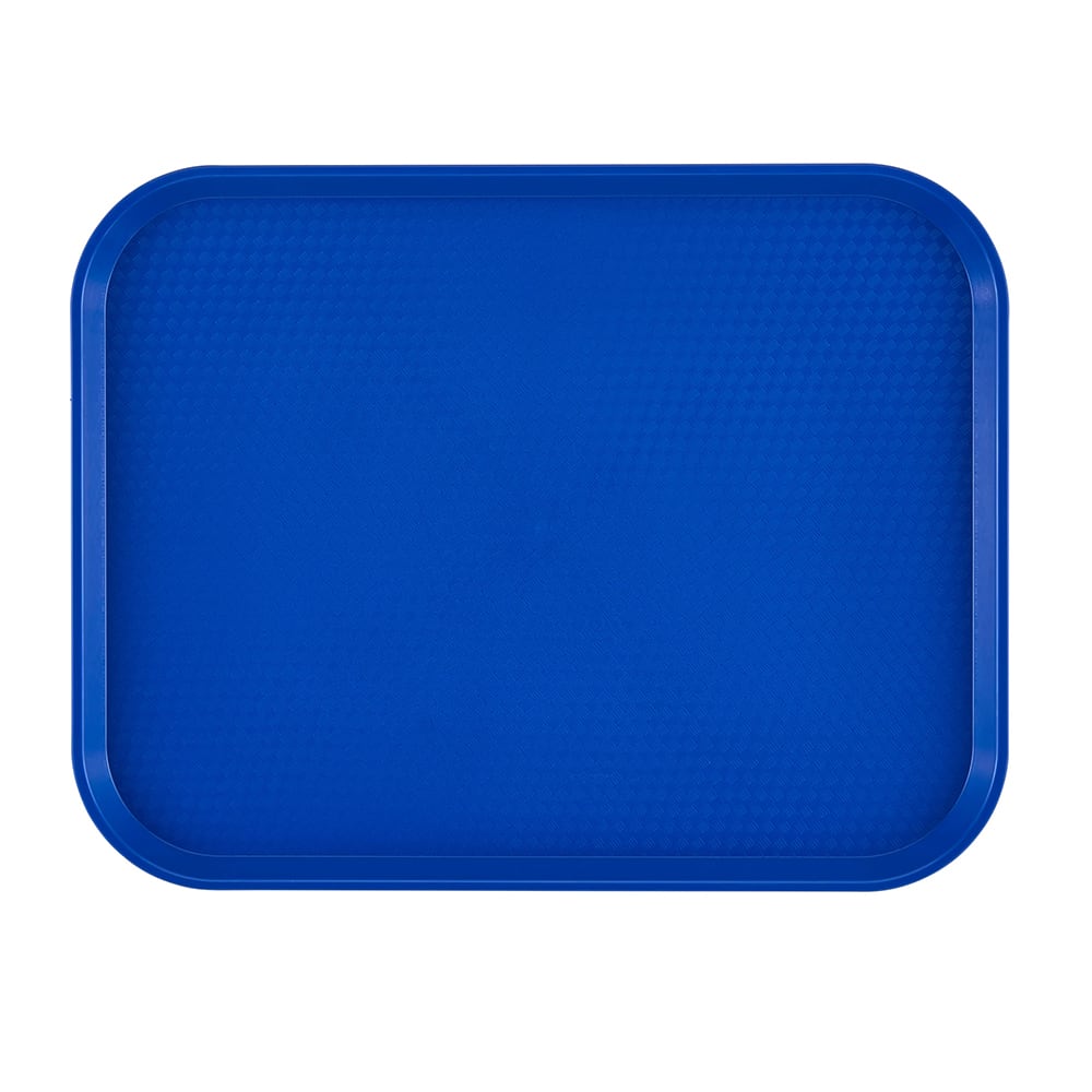 Cambro 1014FF186 Plastic Fast Food Tray - 13 1/2"L x 10 2/5"W, Navy Blue