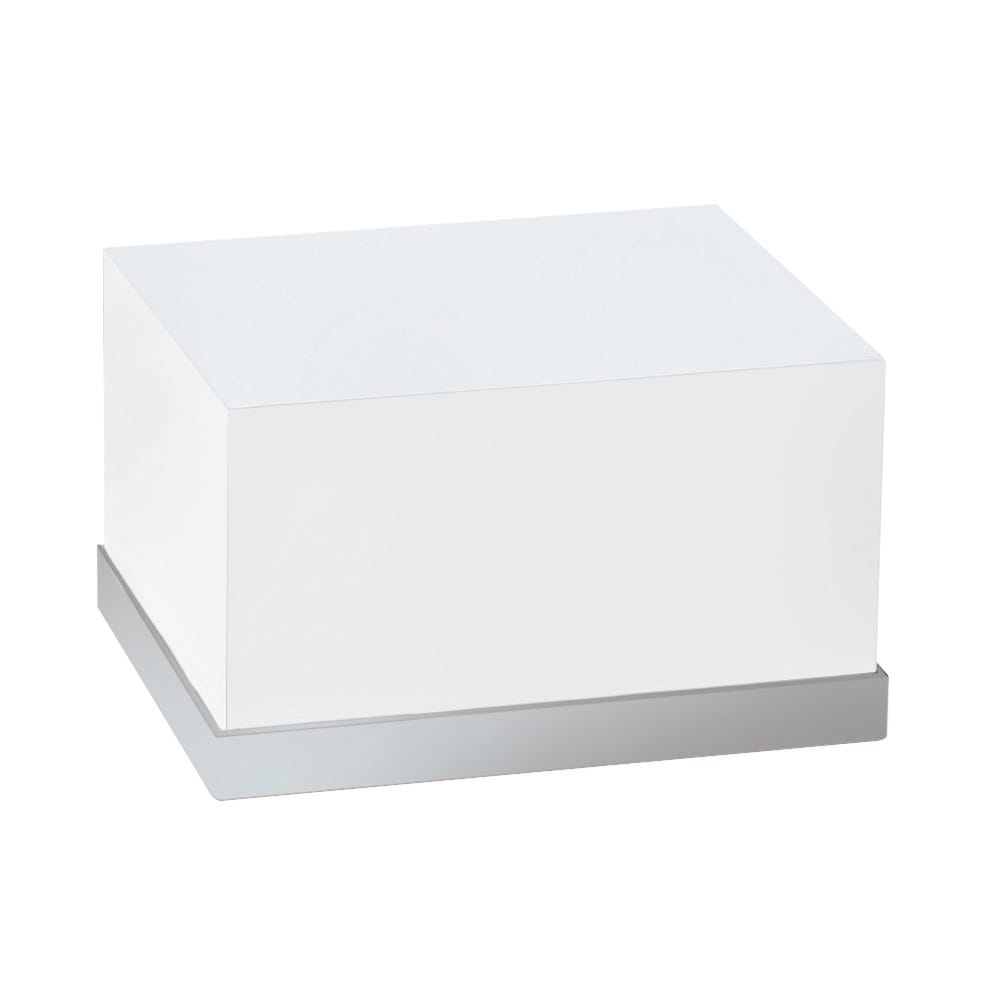 Cal-Mil 3026-55 Rectangular Luxe Display Riser - 12x10x6 1/2", White ...