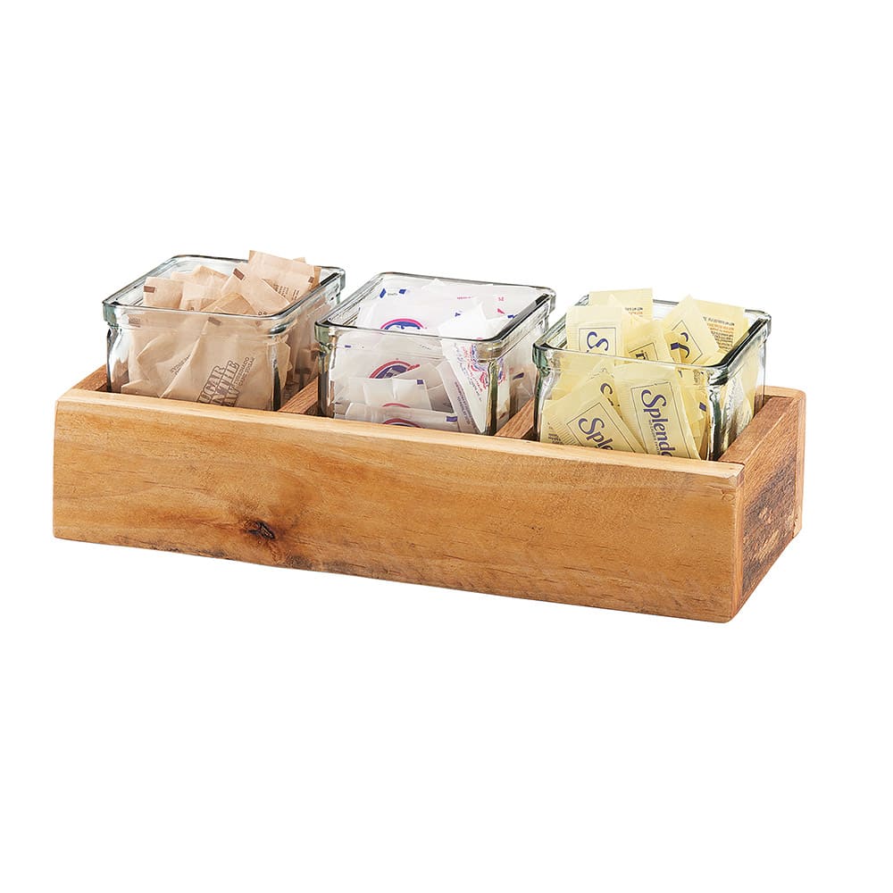 Cal-Mil 3406-3 Rectangular 3 Compartment Condiment Jar Display - Clear ...