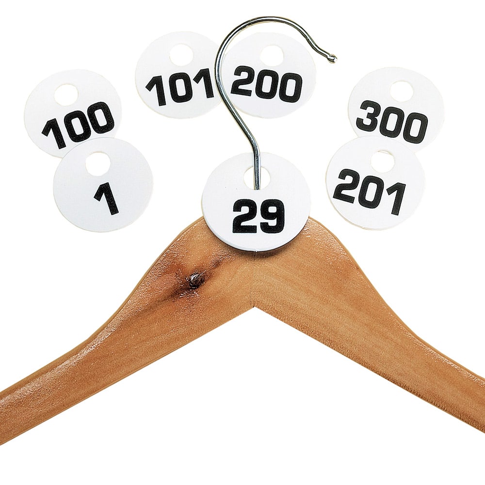 Cal-Mil 869-2 Break Resistant Coat Check Tags w/ 2 Each Of Numbers 201 300