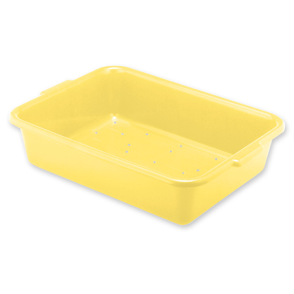 Vollrath 1511-C08 Drain Box - Handles, 20x15x5", Yellow