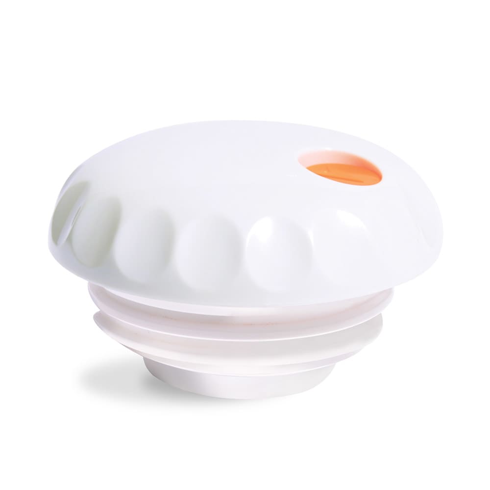 Vollrath 52125 10 oz Tilt & Pour Beverage Server Cover - Poly, White