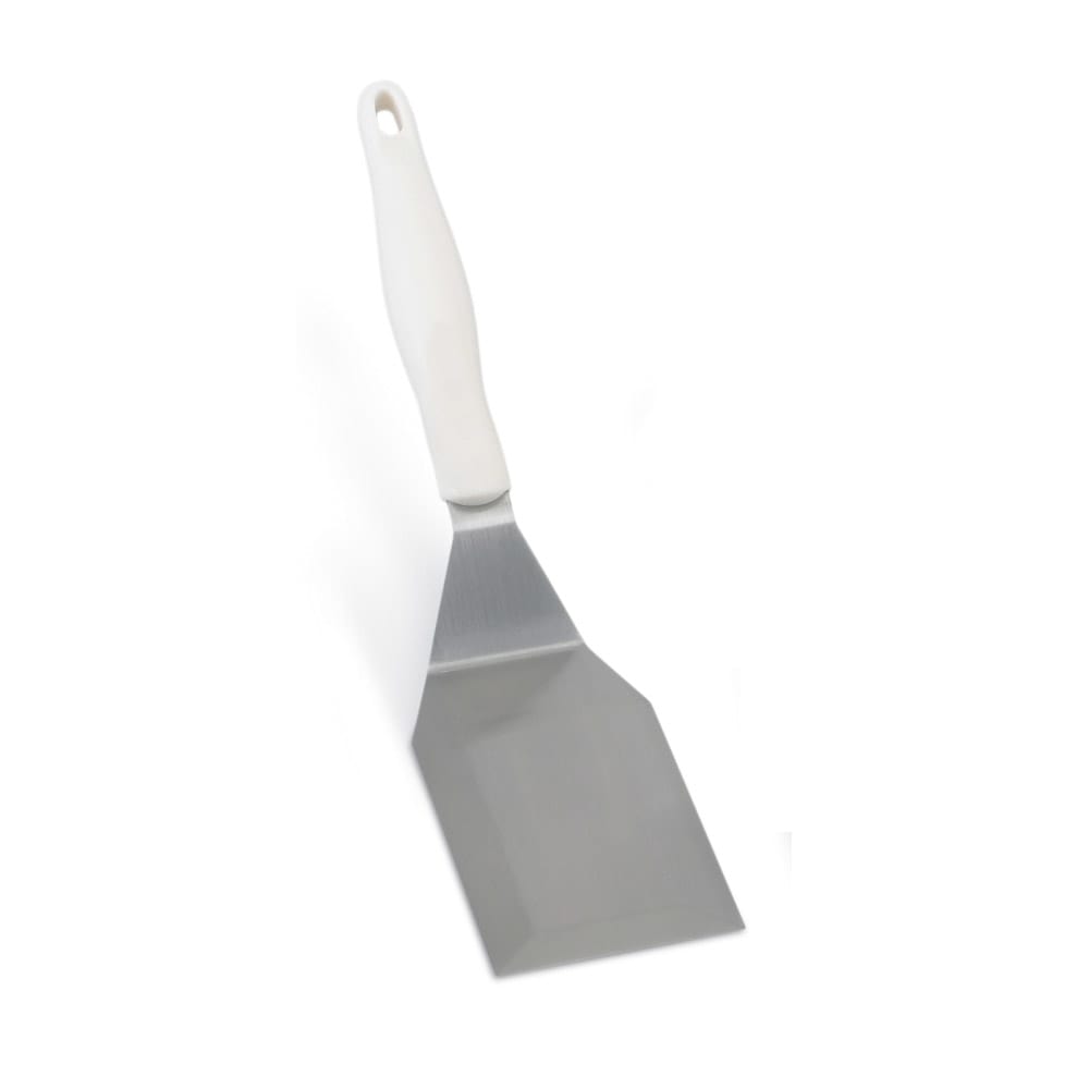 Vollrath 4808715 Jacob's Pride® 13 1/2" Heavy Duty Solid Beveled Turner - White Handle