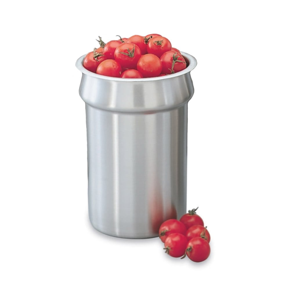 Vollrath 78174 4 1/8 qt Vegetable Inset - Fits 8 1/2" Opening, Stainless