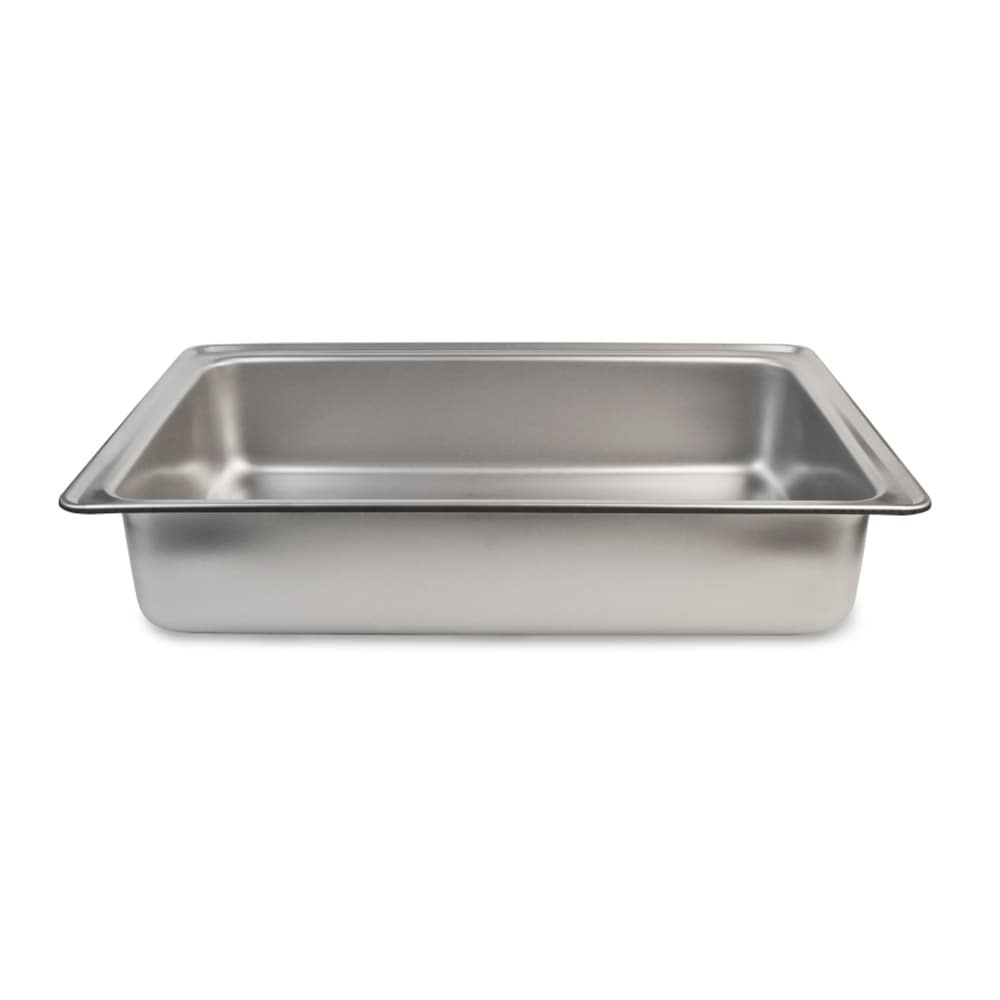 Vollrath 99745 Full-Size Dripless Water Pan - Straight-Sided, Stainless