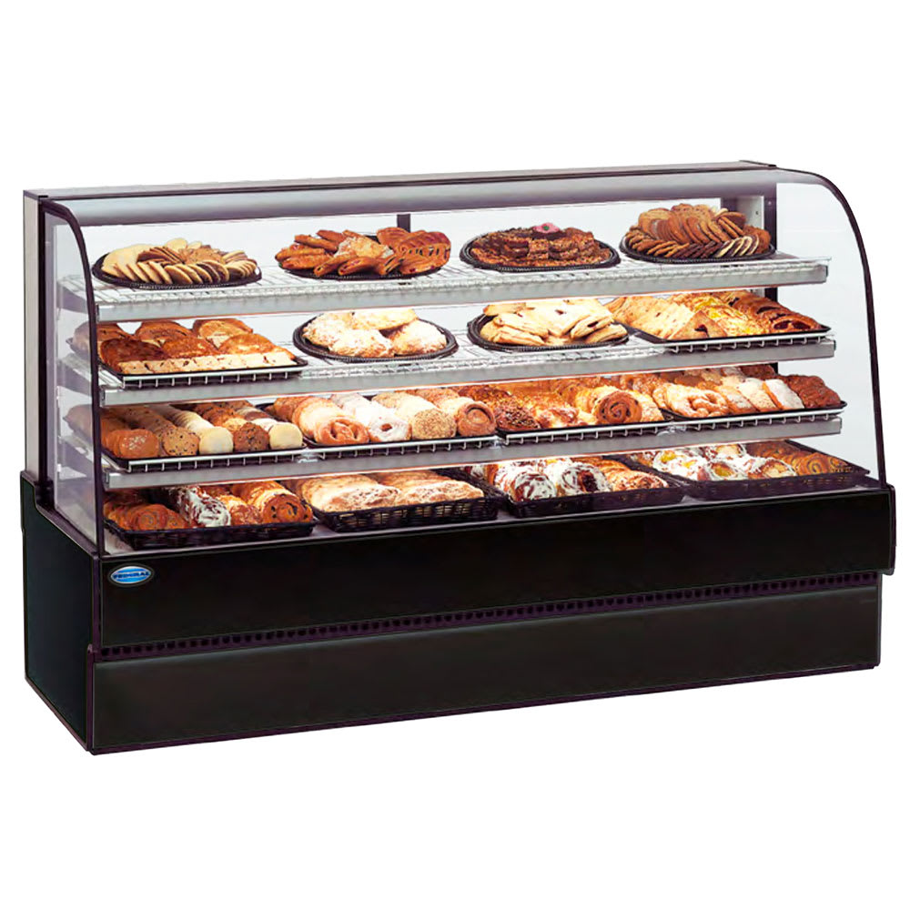 Federal CGD7748 77" Full Service Bakery Case w/ Curved Glass - (4 ...