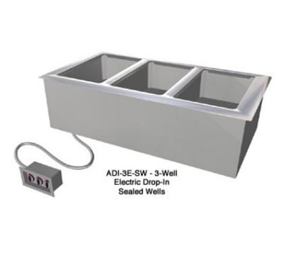 Duke ADI-3E-SW Drop-In Hot Food Well w/ (3) Full Size Pan Capacity, 120v