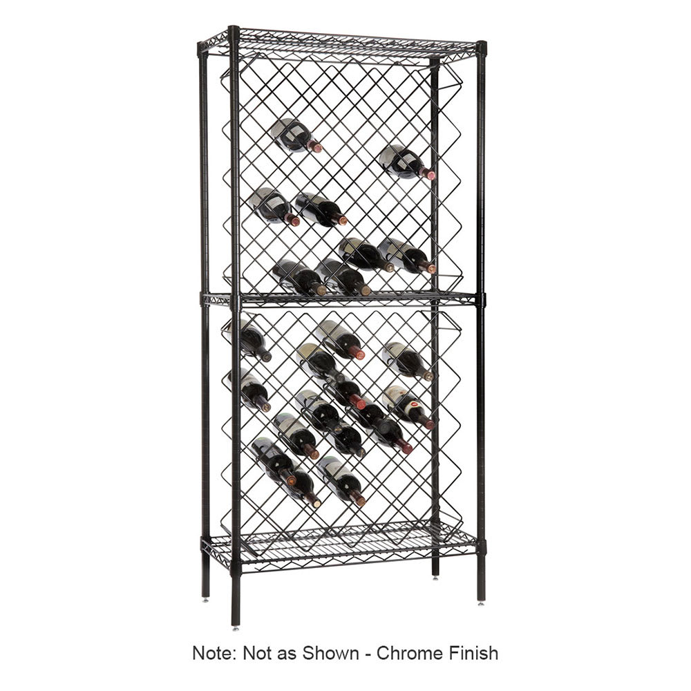 Focus FDWR82CH 63"H Display Commercial Wine Rack w/ (82) Bottle ...