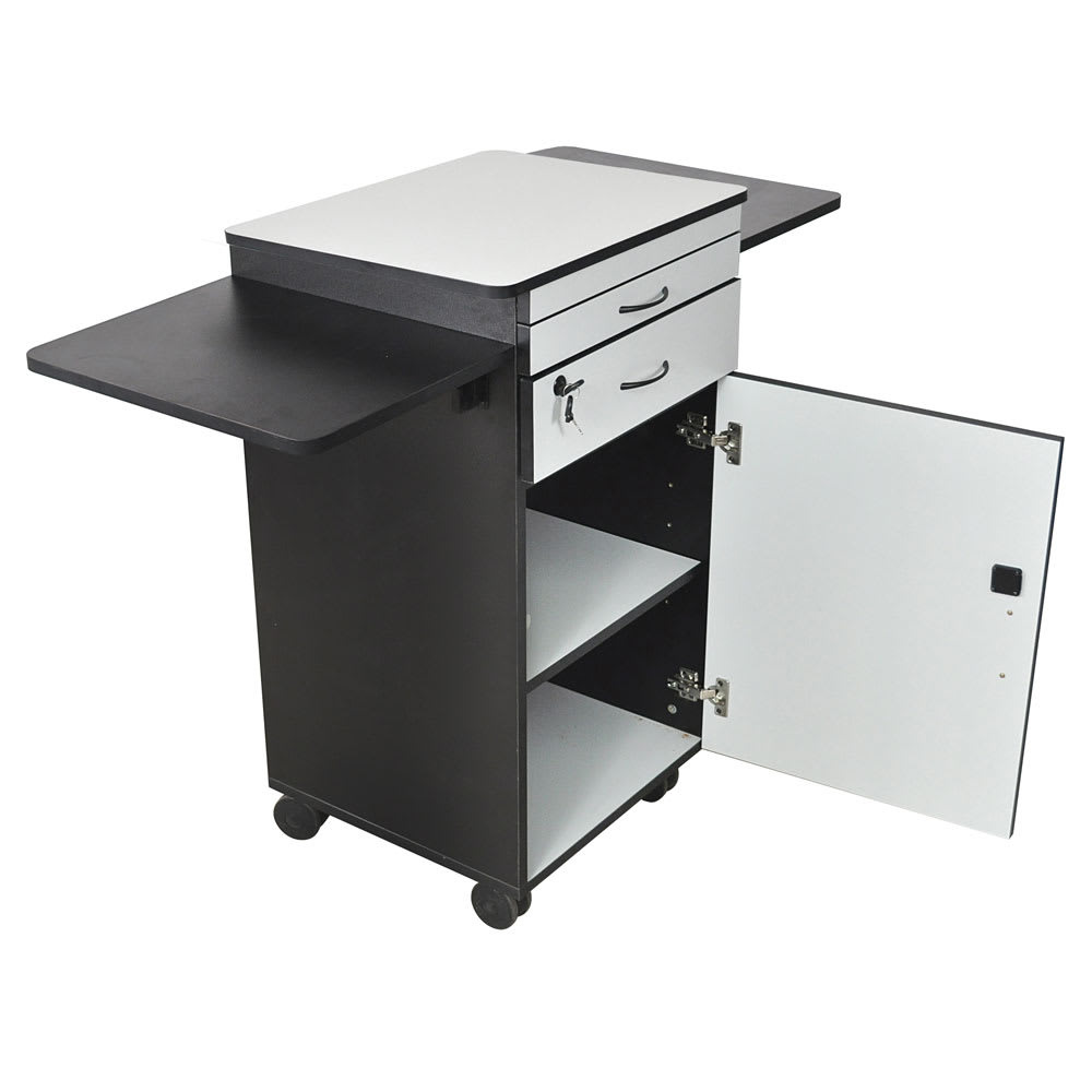 Luxor 37 3/8" 5 Level Multimedia Workstation w/ Locking Drawer ...
