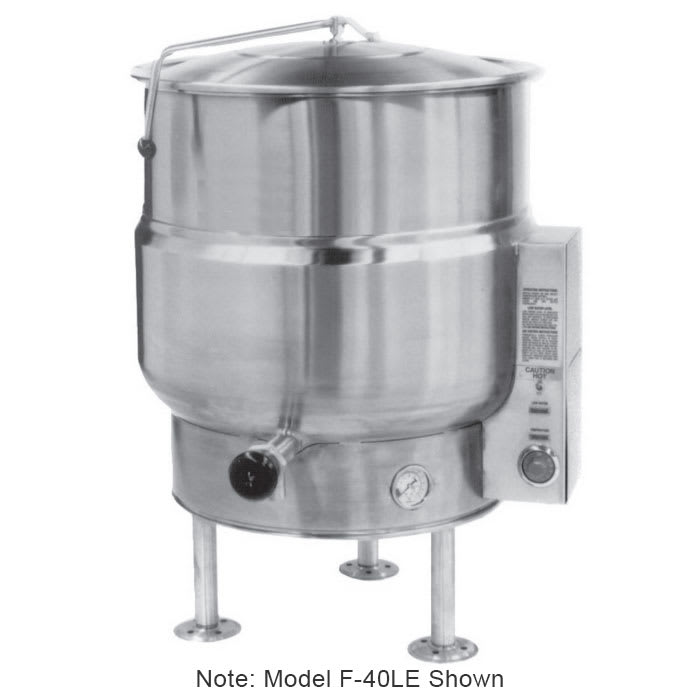 Market Forge F-100LE 100-gal. Steam Kettle - Stationary, 2/3 Jacket ...