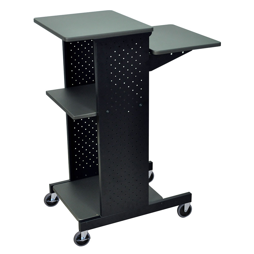 Luxor Mobile Presentation Station w/ 4 Work Surfaces & Steel Frame ...