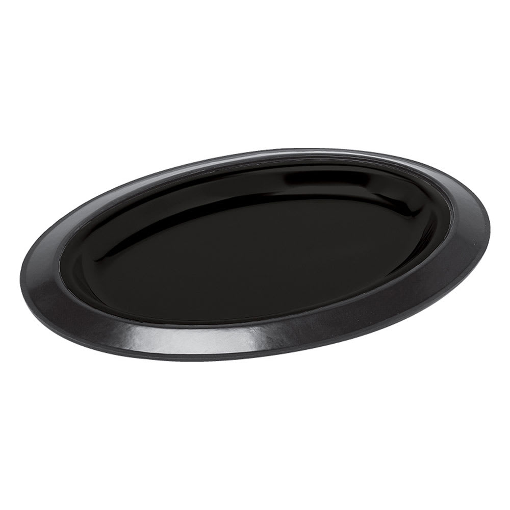 Service Ideas Oval Platter Base For RO128SS Platters, Stackable, Black ...