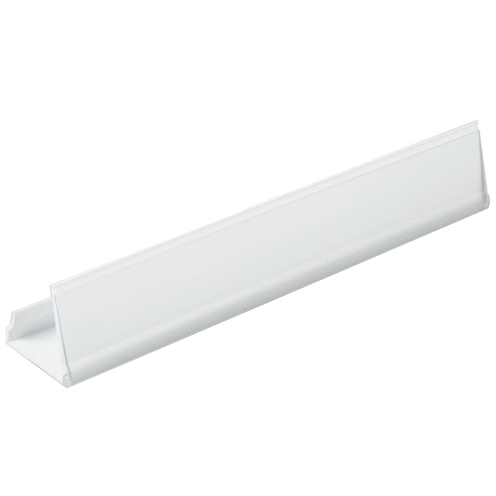 Cambro CBID6 6" Camshelving® Basics Label Holder, White/Clear