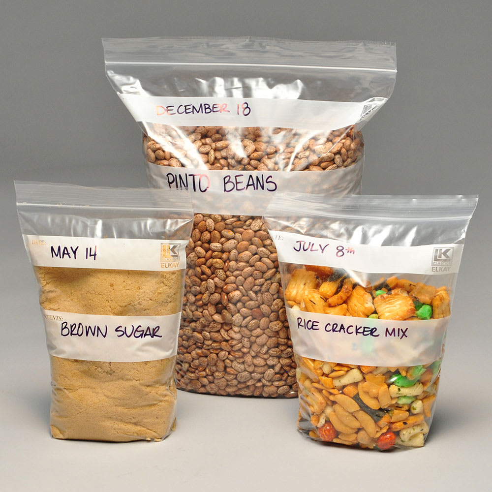 LK Packaging 1 gal Seal-Top Stand-Up Food Storage Pouch - 12" x 10 ...
