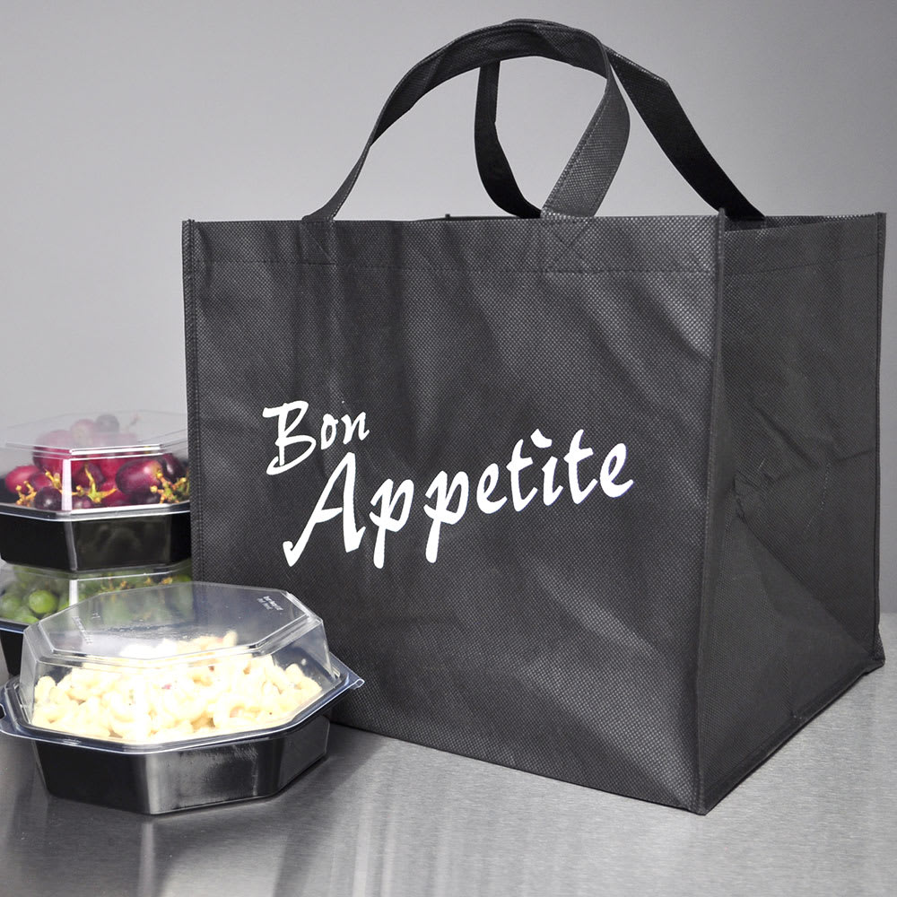 LK Packaging Non Woven Catering/Take Out Bag - 22" x 14" x 15 1/4 ...