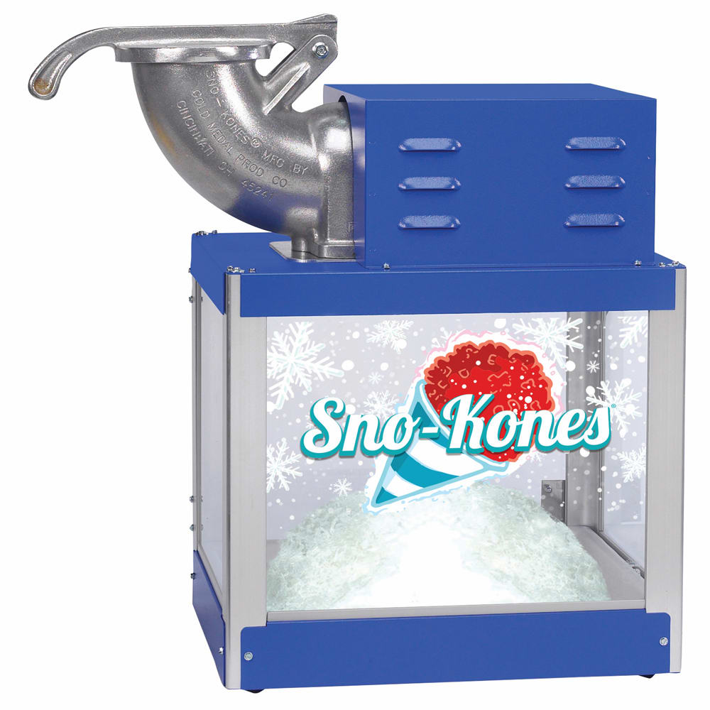 Global Solutions 8 oz Sno-Kone Machine w/ Glass Windows, 120v (GS1550)