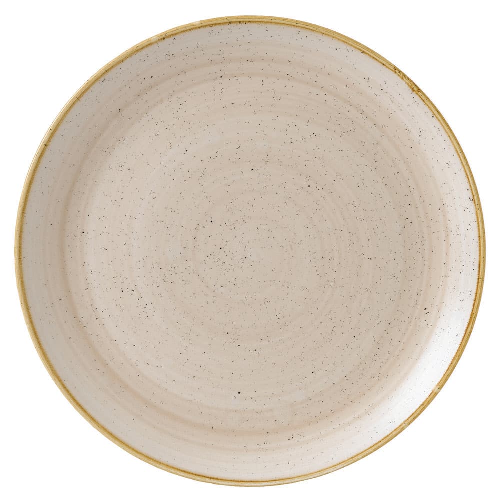 Churchill 12 3/4" Round Stonecast Plate - Ceramic, Nutmeg Cream (SNMSEV121)