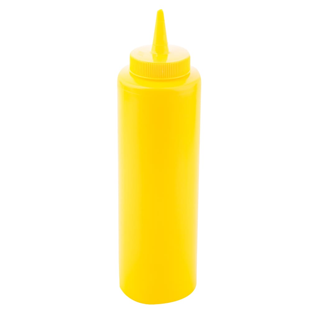Tablecraft 112M Squeeze Dispenser, 12 oz, Yellow, Dozen