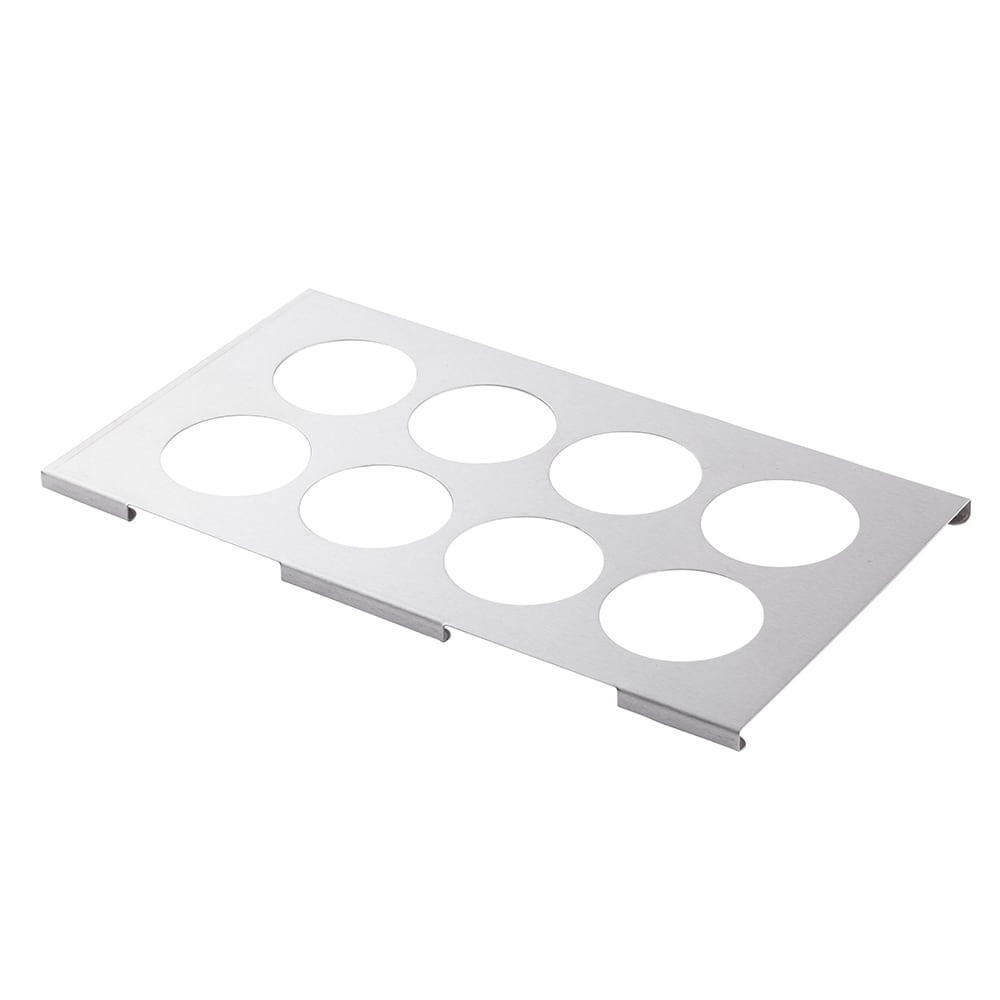 Tablecraft T8 Squeeze Bottle Holder (8) - 12 3/4x7" Stainless