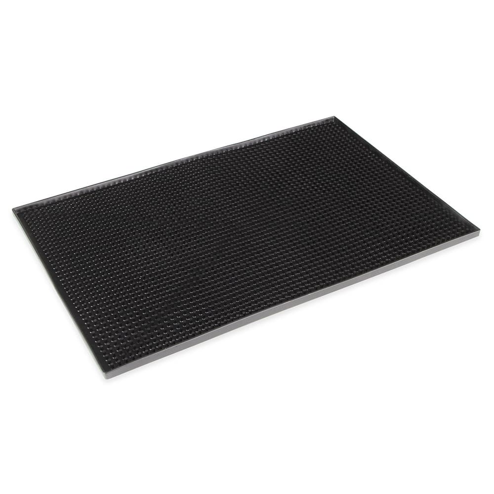 Update BSM-1218BK Rectangular Bar Mat - 17 3/4" x 12", Rubber, Black