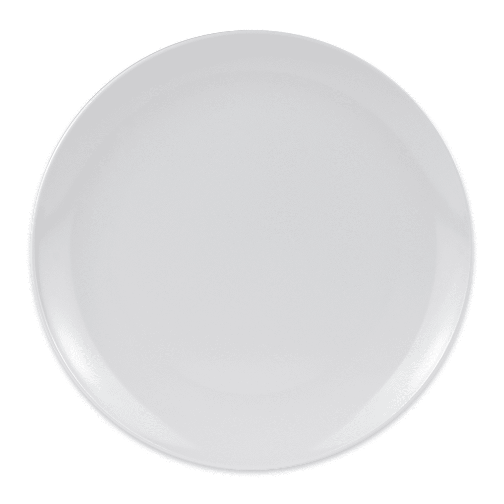 GET 12" Round Melamine Dinner Plate, White (CS-6102-W)