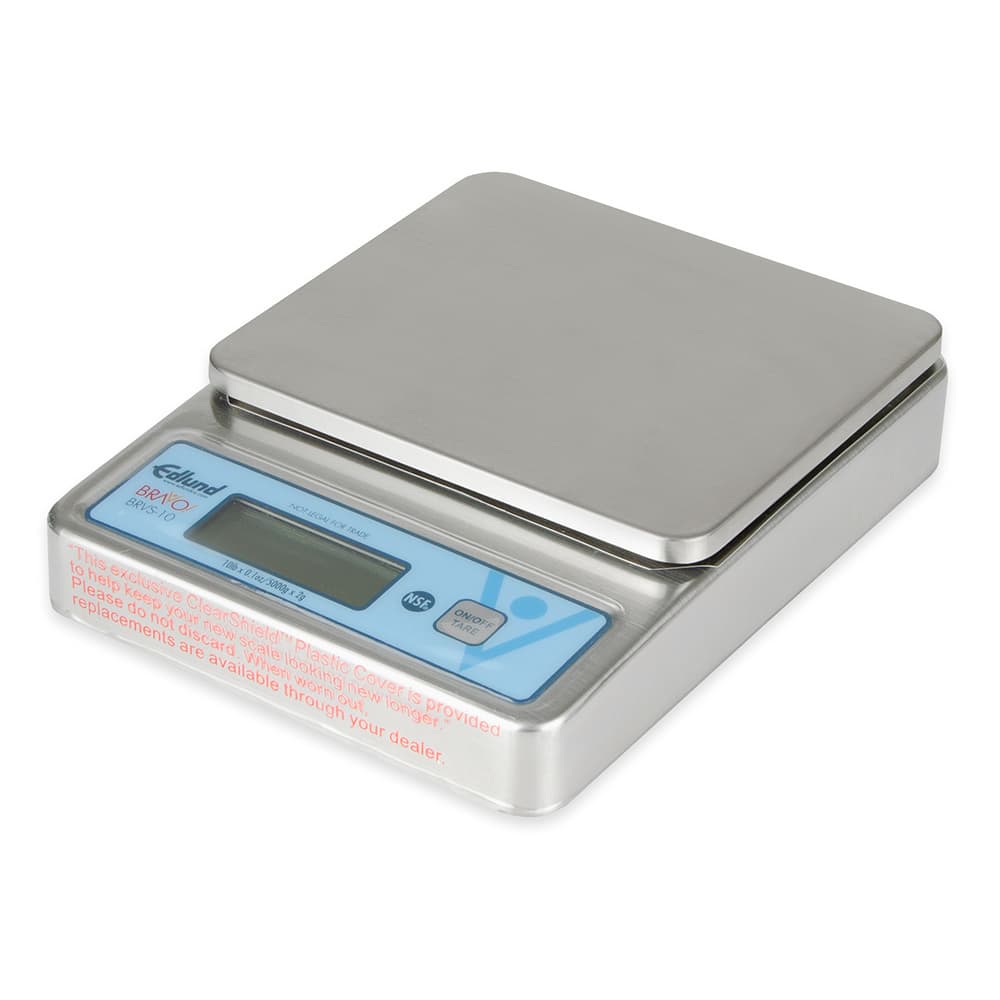Edlund BRVS-10 10 lb Square Digital Scale w/ Removable Platform - 6" x ...