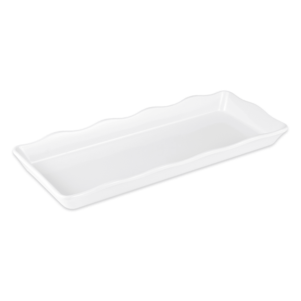 GET Rectangular Display Tray, 14" x 5 1/2", Melamine, White (ML-154-W)