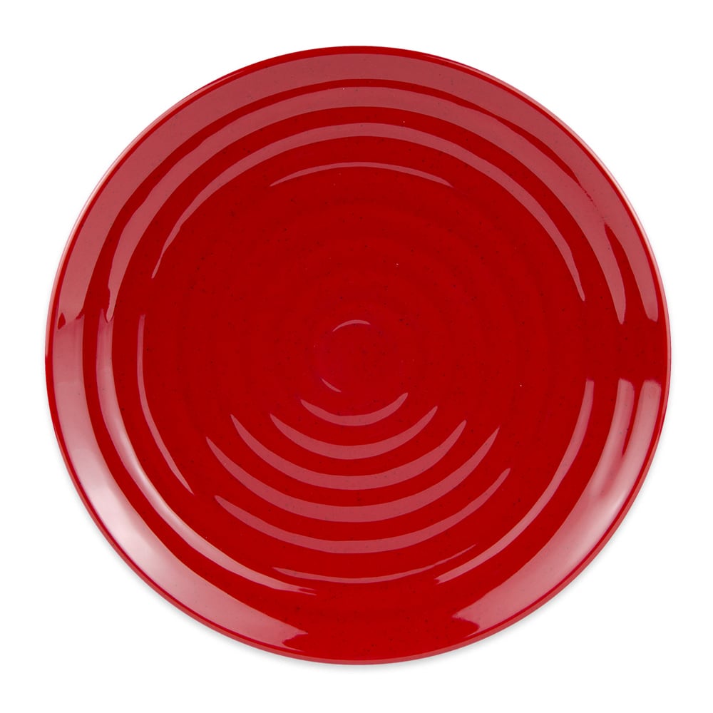 GET 12 1/2" Round Melamine Dinner Plate, Red (ML-83-RSP)