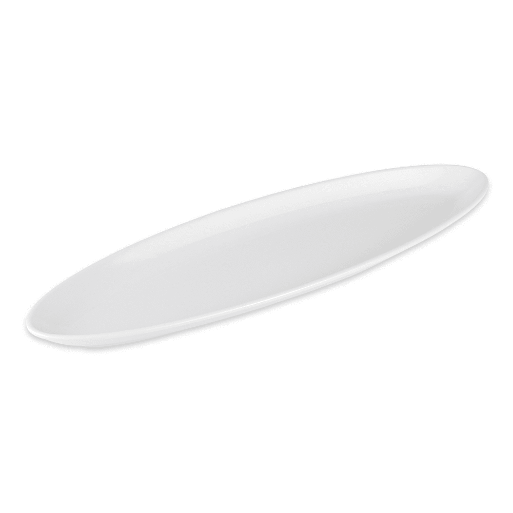 GET 16" x 5" Oval Siciliano Platter - Melamine, White (ML-252-W)