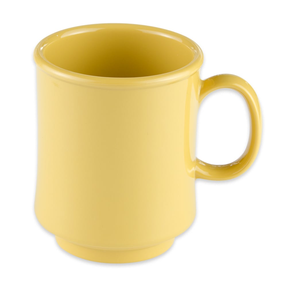 GET 8 oz Plastic Coffee Mug, Yellow (TM-1308-TY)