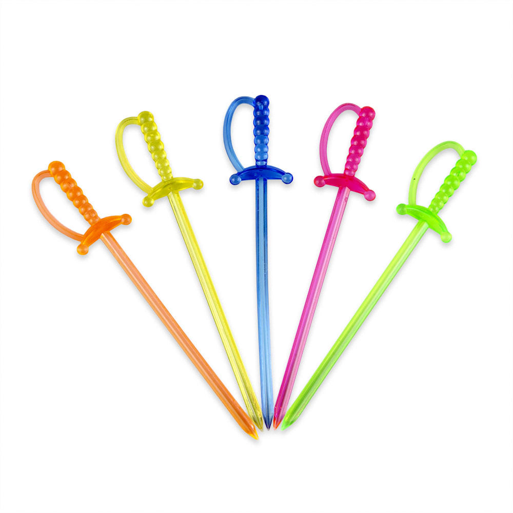 Update PSP-30JP 3" Plastic Sword Pick, Assorted Colors