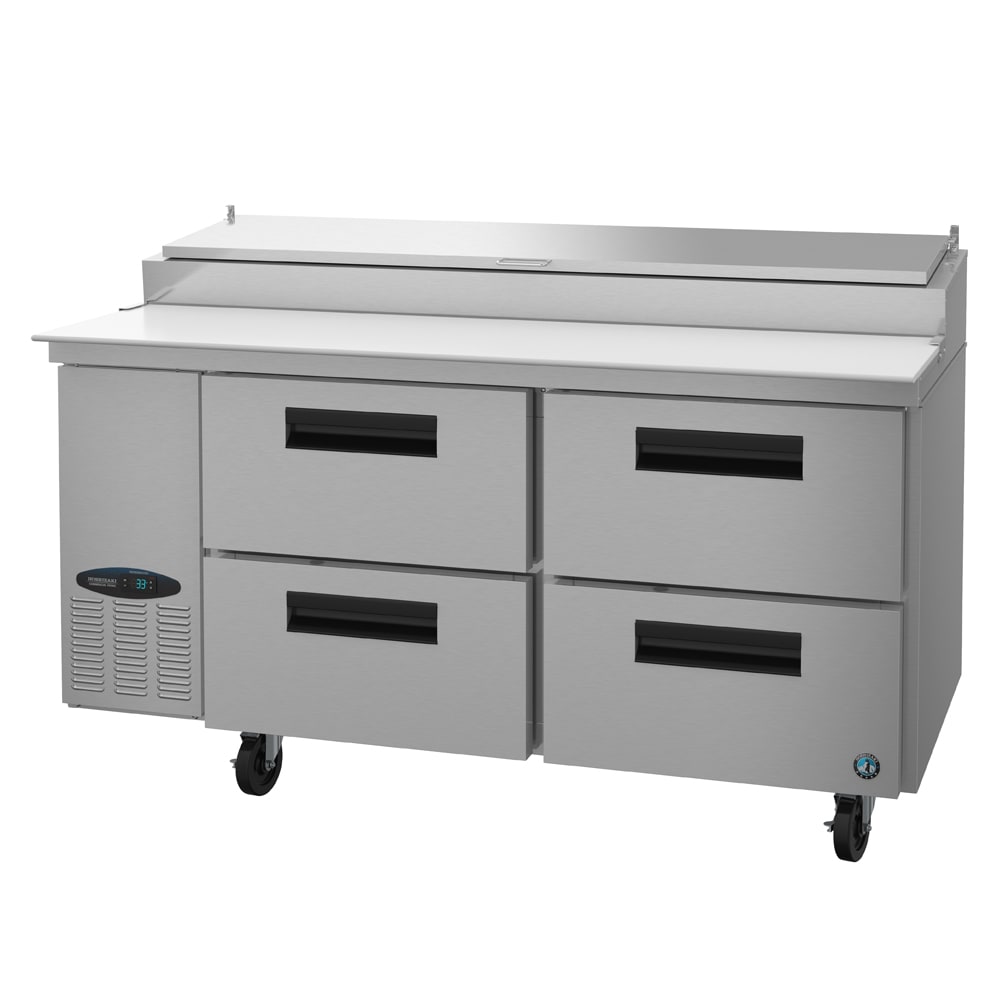 Hoshizaki CPT67-D4 67" Pizza Prep Table w/ Refrigerator Base, 115v