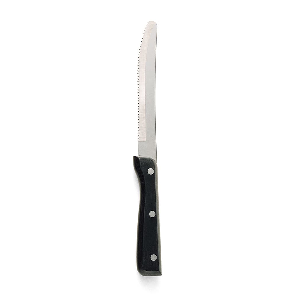 Walco WL950529 5" Steak Knife w/ Black Pakka Wood Handle