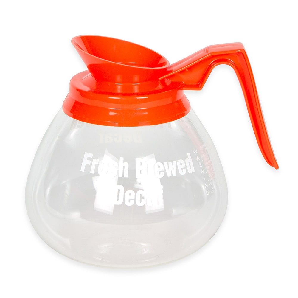 Grindmaster 98006 Decaf Coffee Decanter w/ Orange Handle