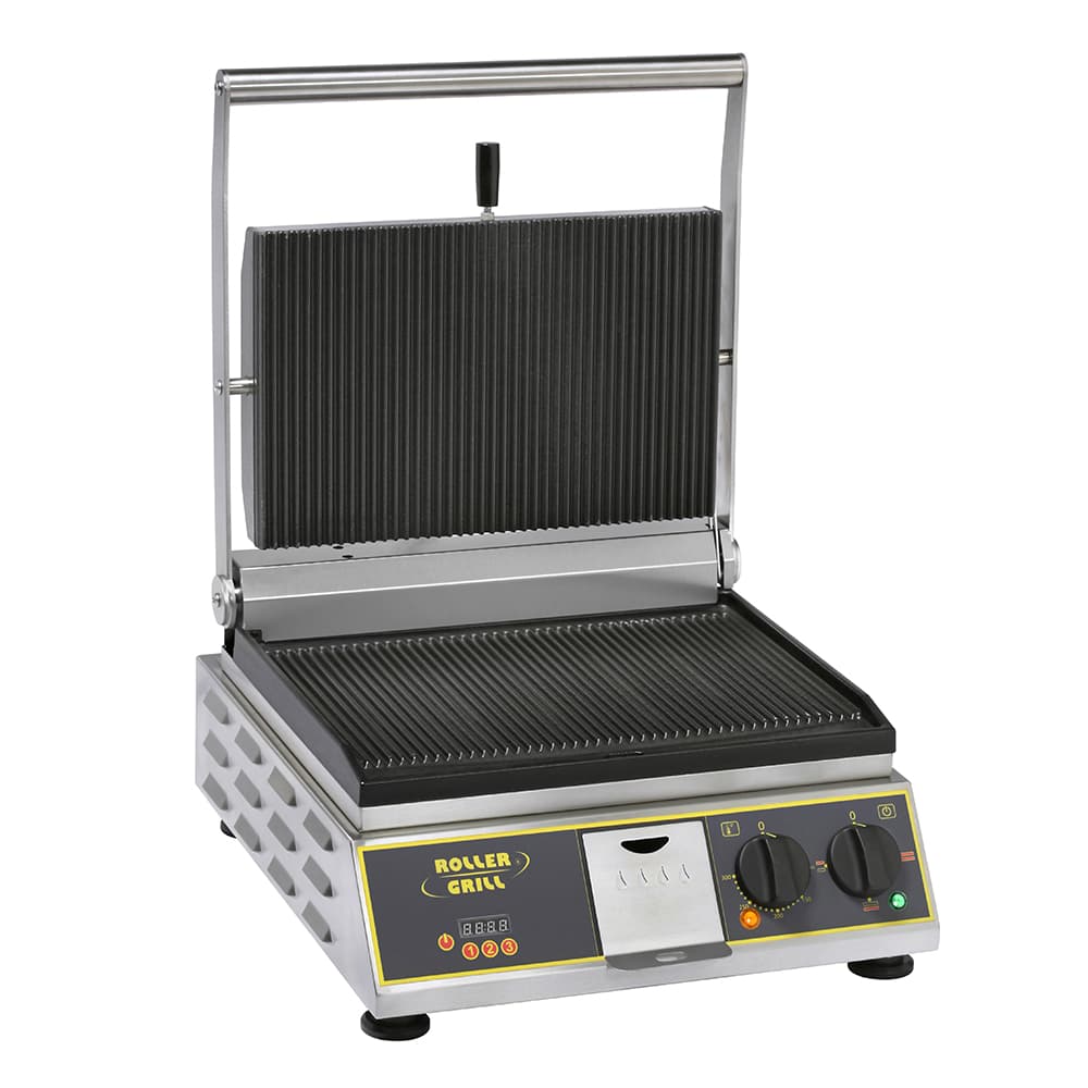 Equipex PANINI PREMIUM Single Commercial Panini Press w/ Cast Iron ...