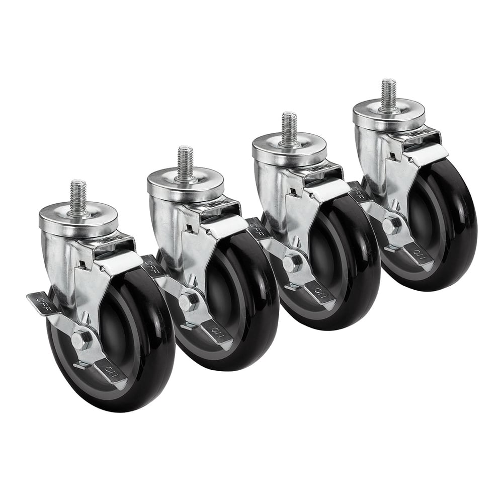 Krowne 28-146S 5" Universal Threaded Stem Caster Set