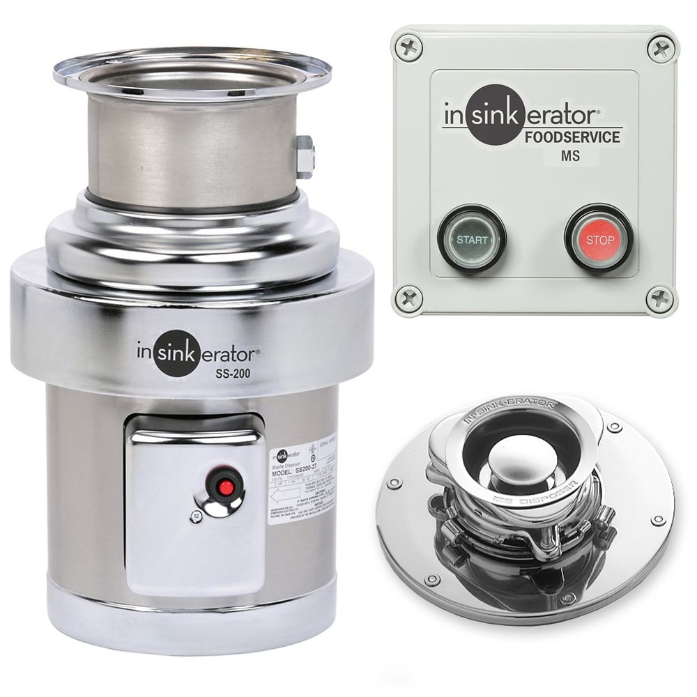 InSinkErator SS-200-5-MS Complete Disposer Package, 2 HP, #5 Adaptor ...