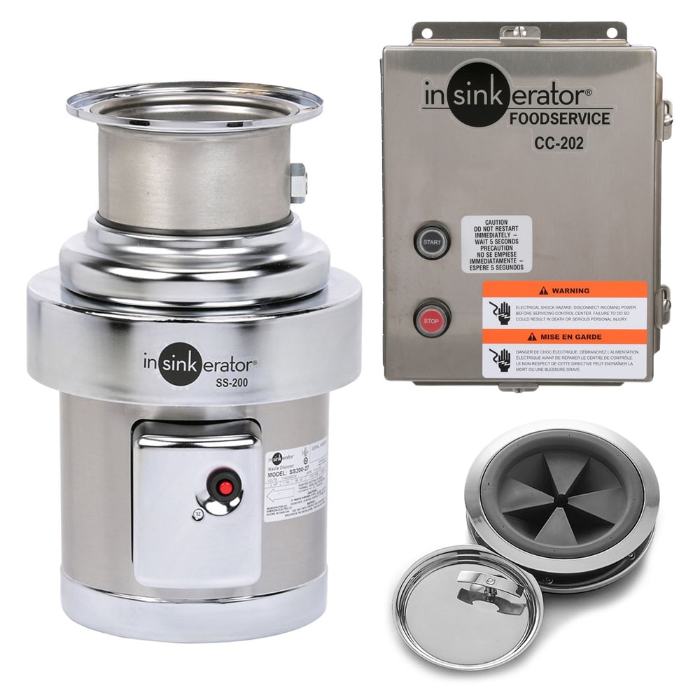 InSinkErator SS-200-7-CC202 Disposer Package w/ #7 Adapter & CC202 ...