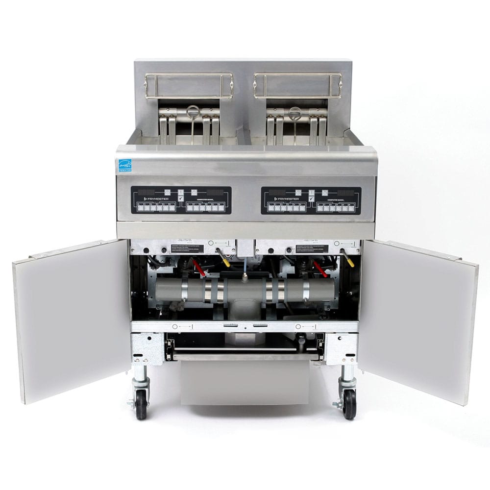 Frymaster FPPH255 Gas Fryer - (2) 50 lb Vats, Floor Model, Natural Gas