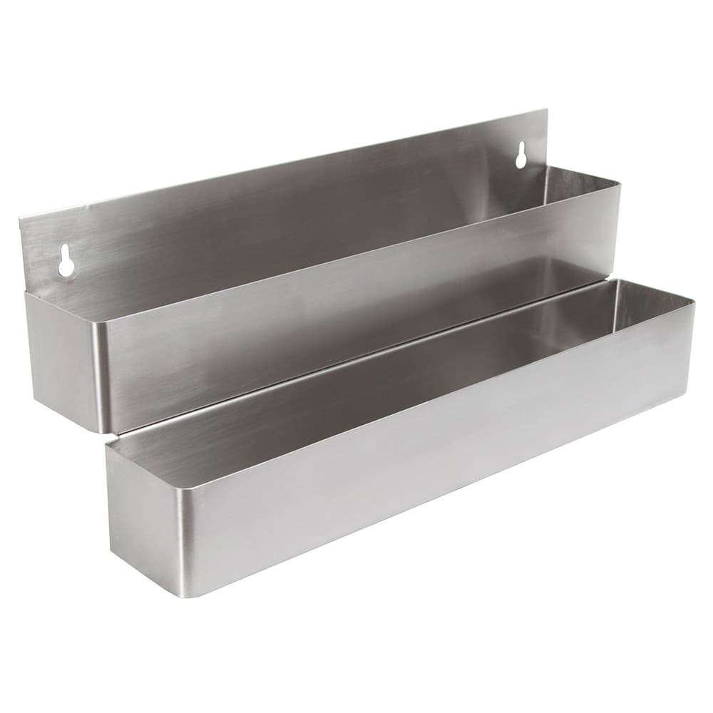 John Boos EUBSR-2-36 Double Underbar Speed Rail - 36x4x8", 18 ga Stainless