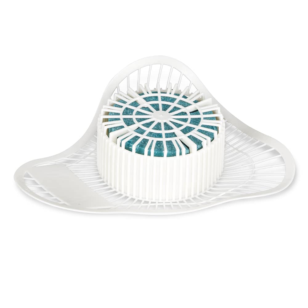 Clean Up Urinal Screen w/ 3 1/2 oz Enzyme Block - 6 3/4" x 6 3/4 ...