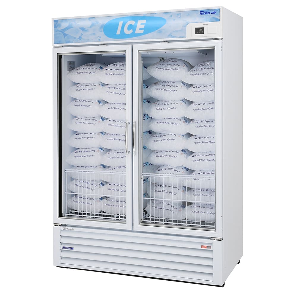Turbo Air TGIM-49W-N 54" Indoor Ice Merchandiser w/ Bottom Mount ...