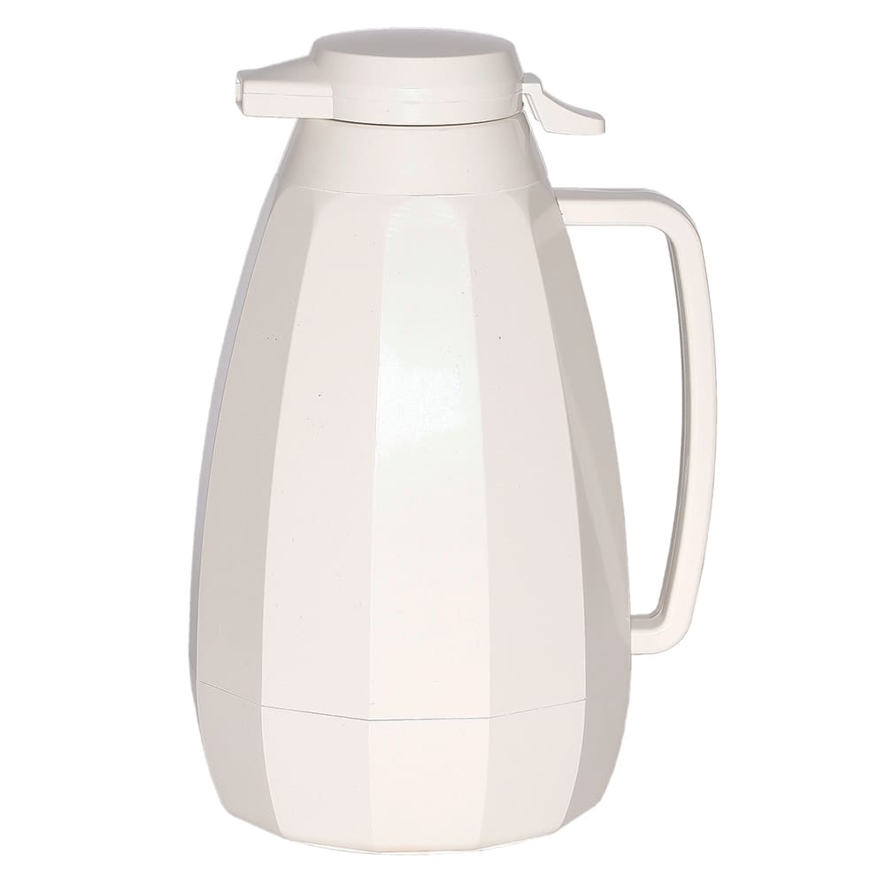Service Ideas 2 liter Coffee Server w/ Push Button Lid, White (NG421WH)