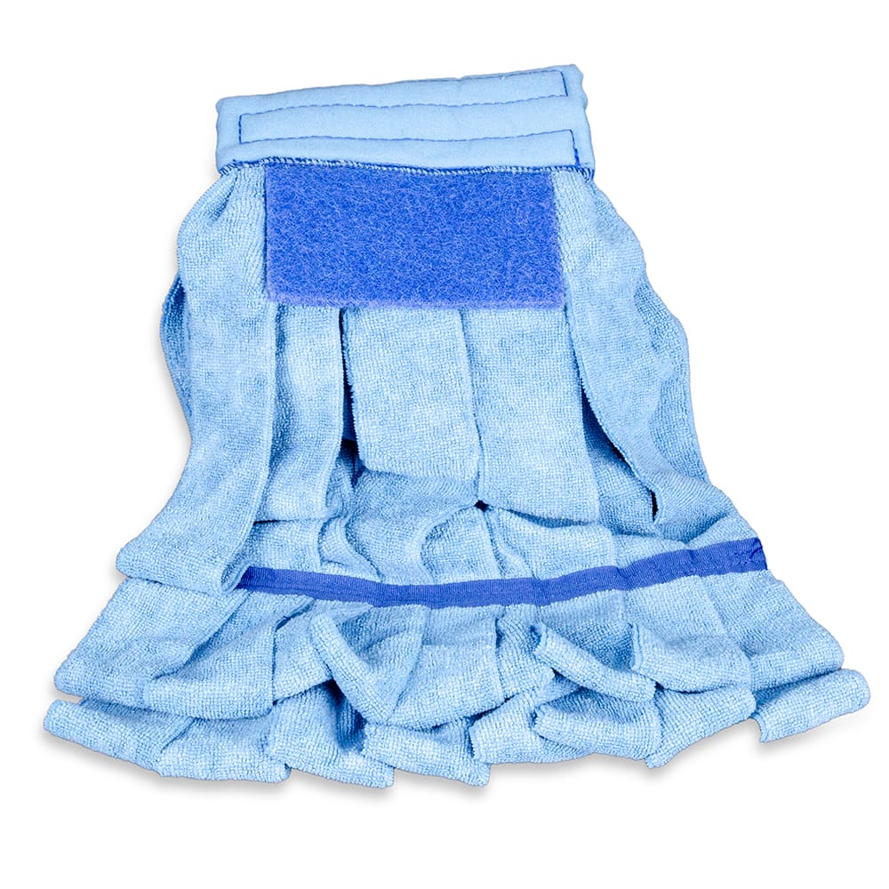 Clean Up Small Microfiber Strip Mop - Looped End, Microfiber, Navy ...