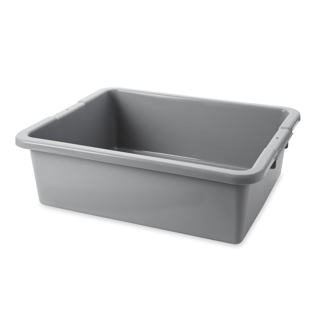 Rubbermaid FG335100GRAY Bus Box - 21 1/2" x 17" x 7", Gray