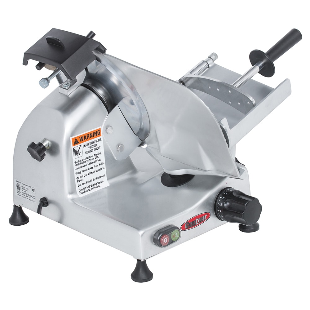 Centaur 210-1 Manual Food Slicer w/ 10" Knife & Top Mount Sharpener, 115v