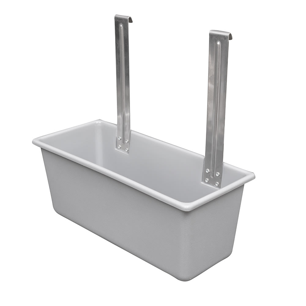 Vollrath 97280 Silver Bin for Bussing Carts, Plastic, Gray