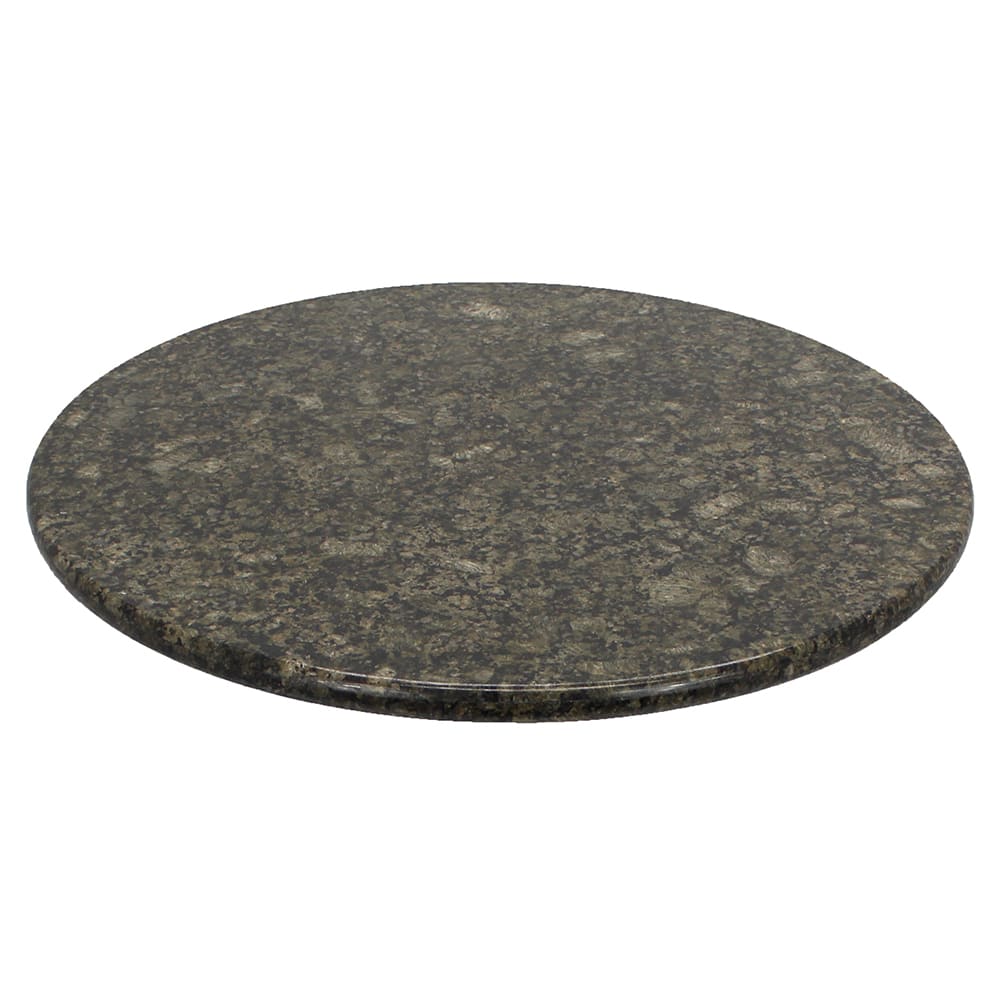 Art Marble 36" Round Granite Table Top - Indoor/Outdoor, Uba Tuba ...