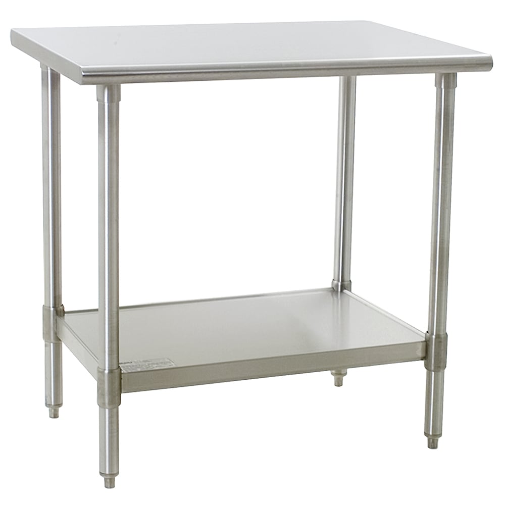 Eagle Group T2436B 36" 16 ga Work Table w/ Undershelf & 430 Series ...