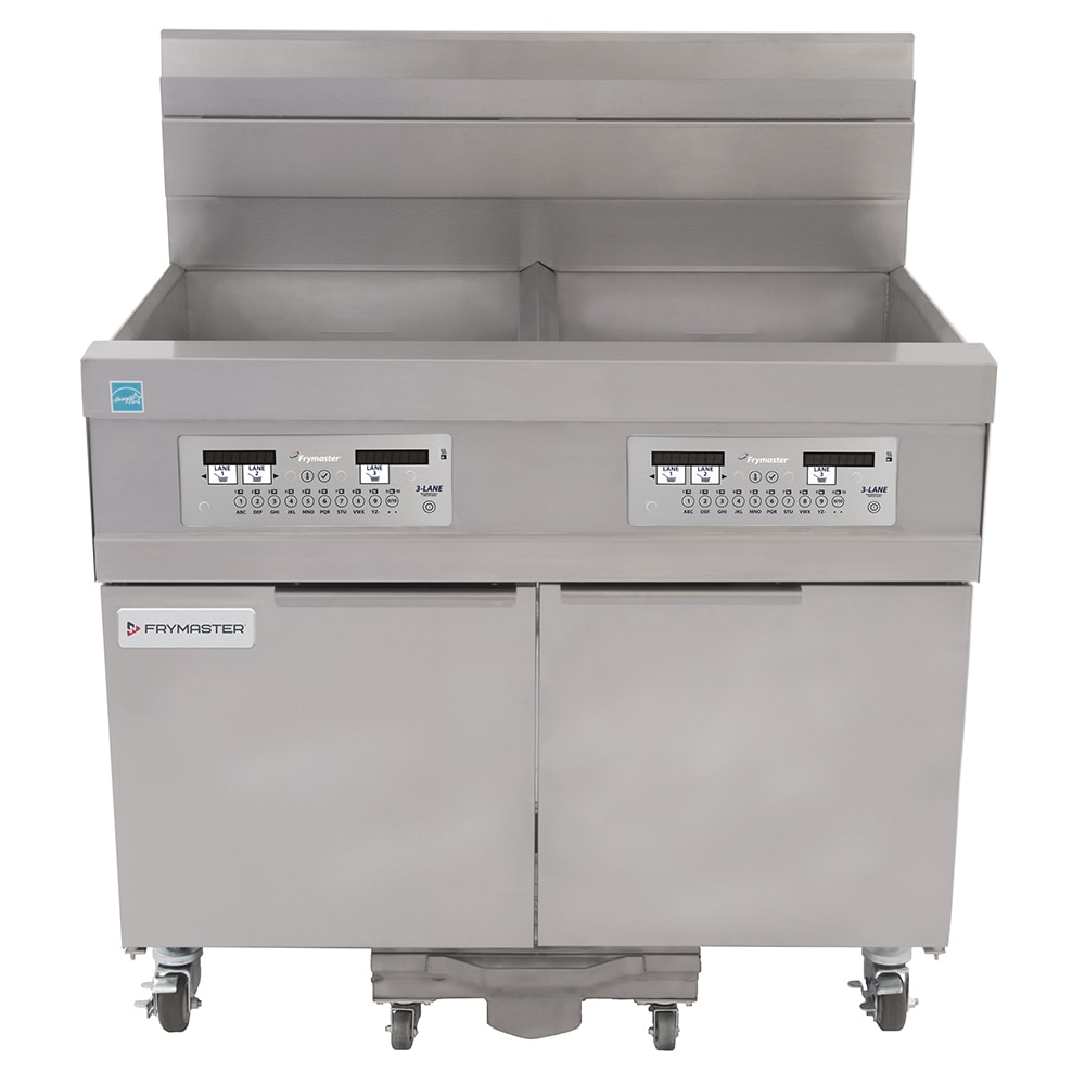 Frymaster 21814GF Gas Fryer - (2) 63 lb Vats, Floor Model, Natural Gas